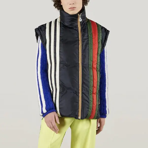 Gucci X Adidas Padded Down Hooded Jacket With Detachable Sleeves