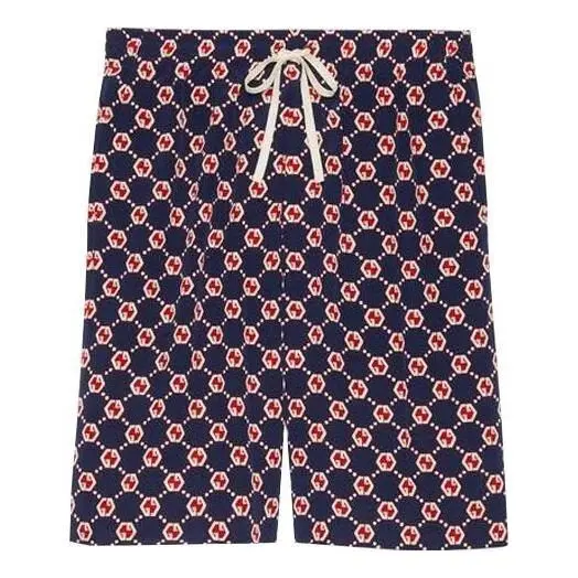 Gucci Gg Hexagon Silk Crepe Shorts