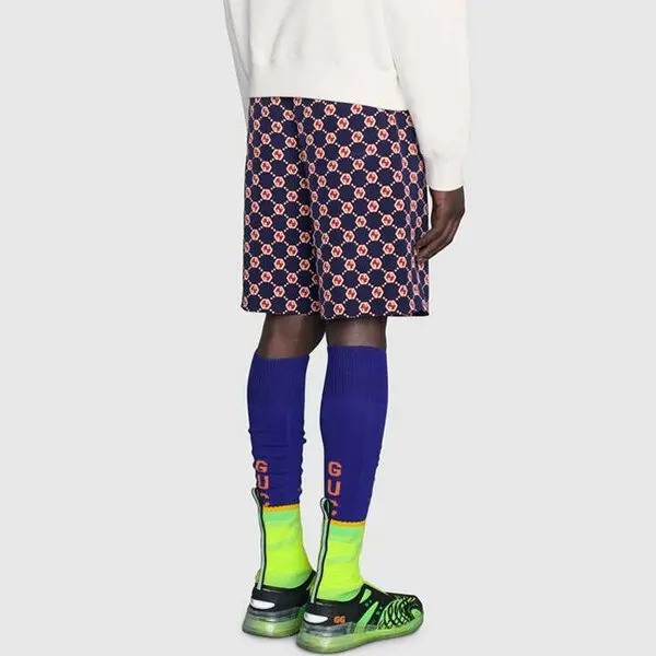 Gucci Gg Hexagon Silk Crepe Shorts