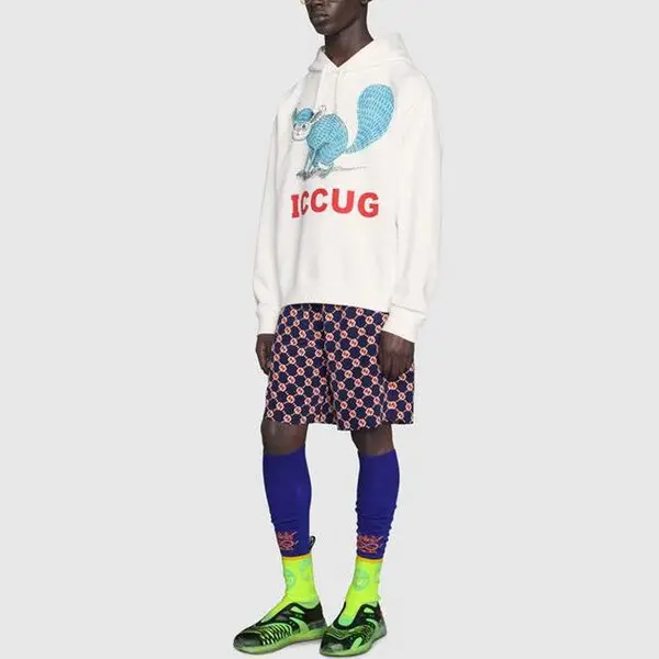 Gucci Gg Hexagon Silk Crepe Shorts