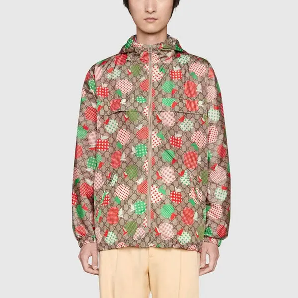 Gucci Les Pommes Nylon Jacket 'beige