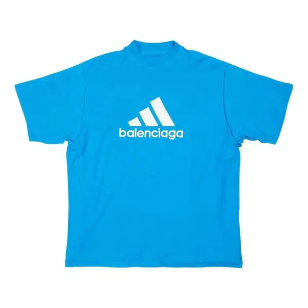Balenciaga X Adidas Oversized T-shirt - Blue