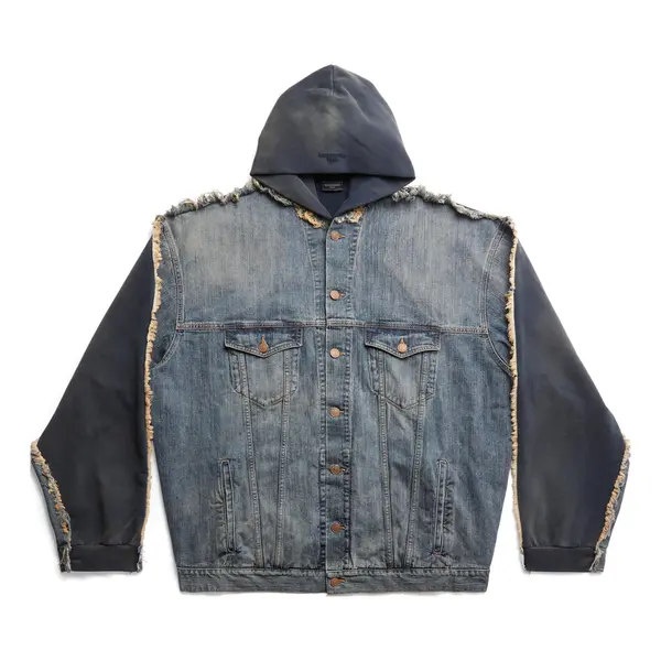 Balenciaga Hybrid Hooded Jacket - Blue