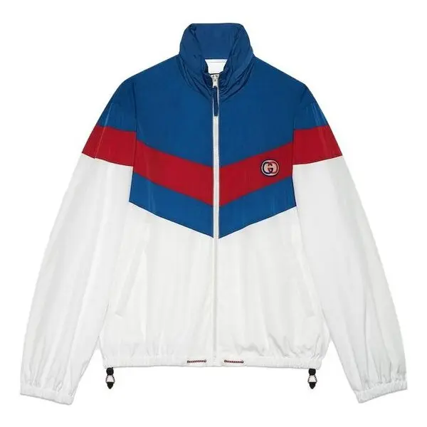 Gucci Nylon Zip Jacket With Patch