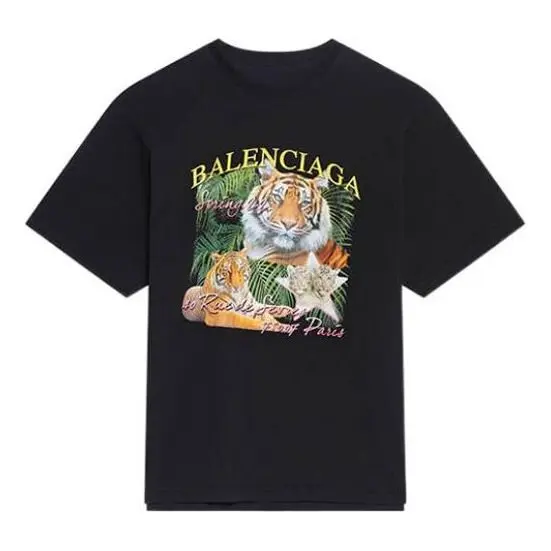 Balenciaga Year Of The Tiger Fbi Revesible T-shirt - Navy
