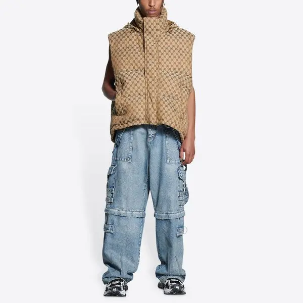 Balenciaga X Gucci The Hacker Project Hacker Cocoon Puffer Gilet Vest