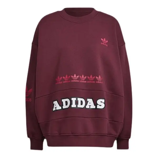 Adidas Originals Logo Play Sweatshirt - Claret/multi-color