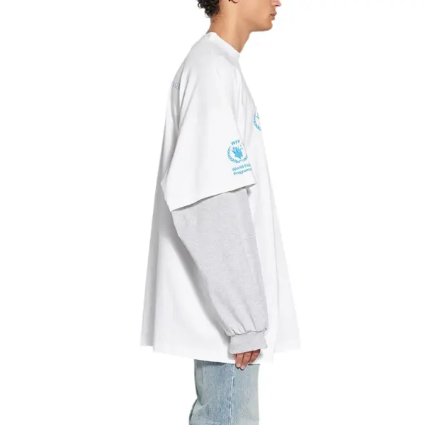 Balenciaga X Wfp Double Sleeves T-shirt
