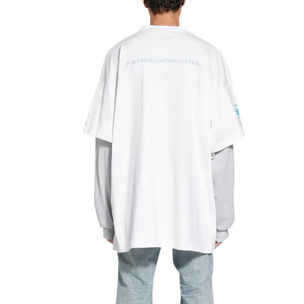 Balenciaga X Wfp Double Sleeves T-shirt