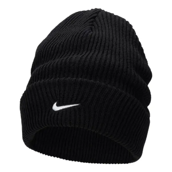 Nike Peak Tall Cuff Swoosh Beanie - Black