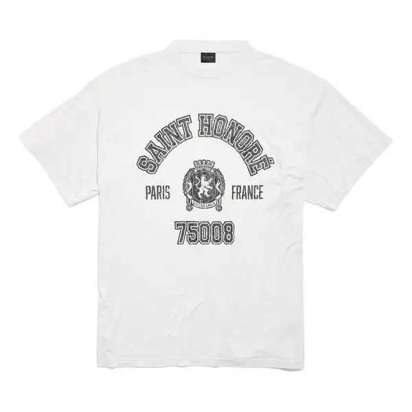Balenciaga Saint-honore T-shirt Oversized - White