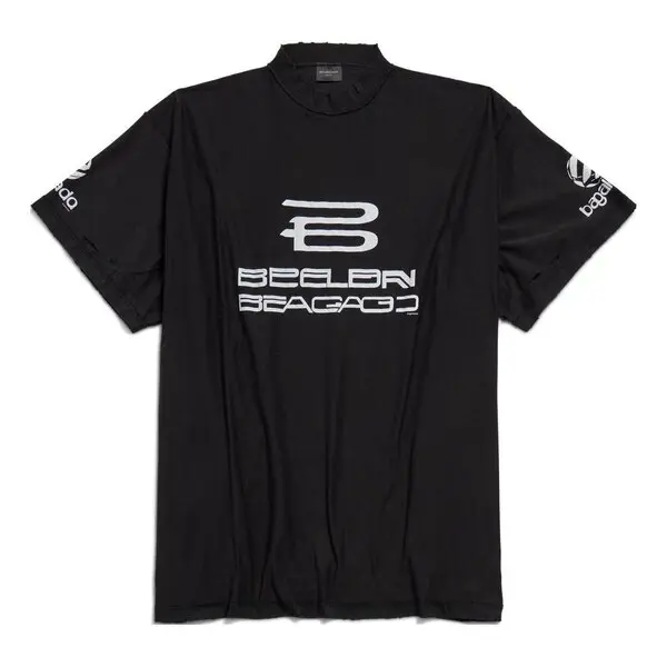 Balenciaga Ai Generated Inside-out T-shirt - Black