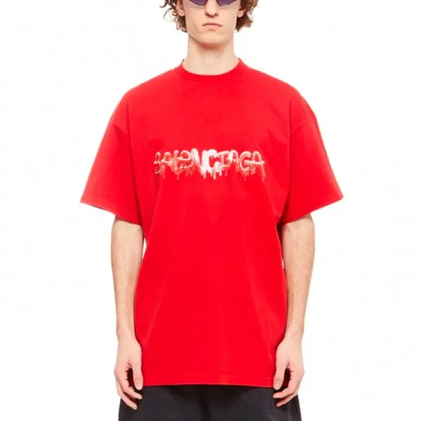 Balenciaga Slime Oversized T-shirt 'red White