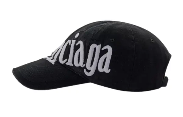 Balenciaga Diagonal Logo Baseball Cap 'black White