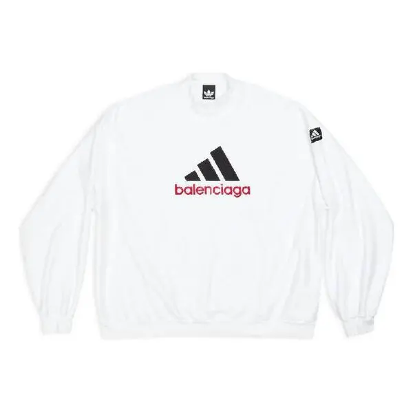 Balenciaga X Adidas Oversized Sweatshirt - White