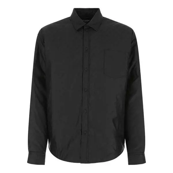 Balenciaga Allover Logo Shirt - Black