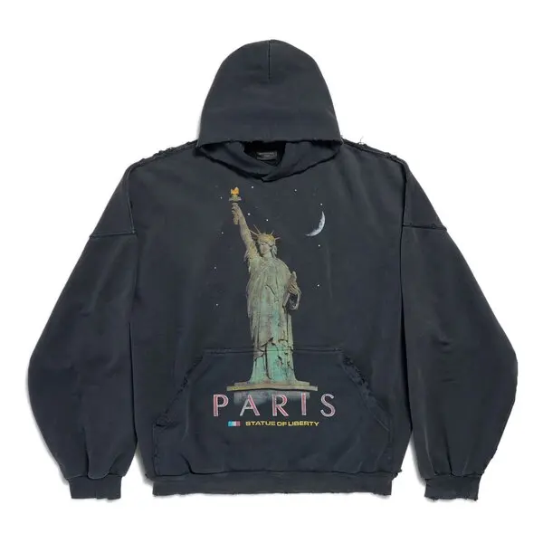 Balenciaga Oversized Hoodie - Black