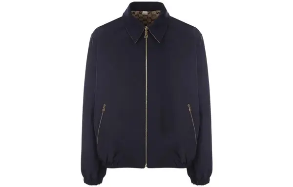 Gucci Gg Reversible Jacket - Blue/beige