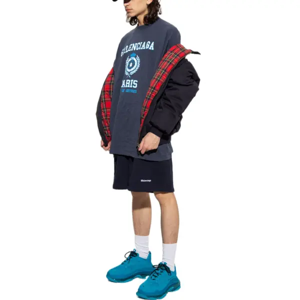 Balenciaga College Crest Oversized T-shirt