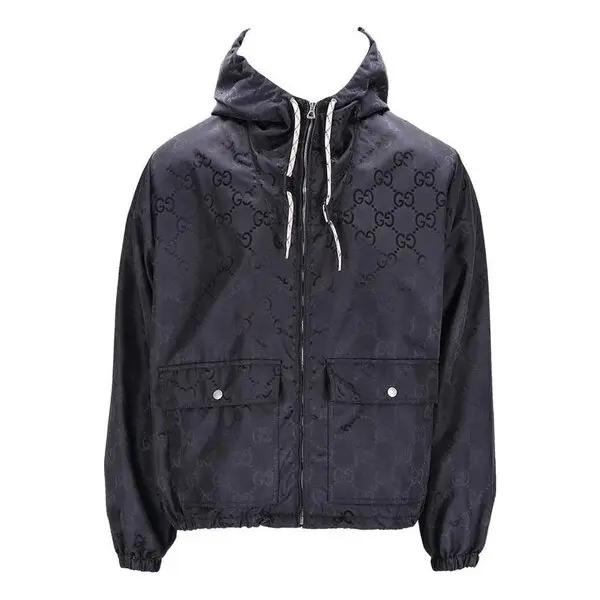 Gucci Gg Nylon Canvas Jacket - Black