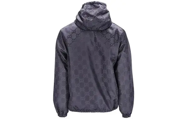 Gucci Gg Nylon Canvas Hooded Jacket