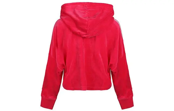 Adidas Originals Cropped Velour Hoodie