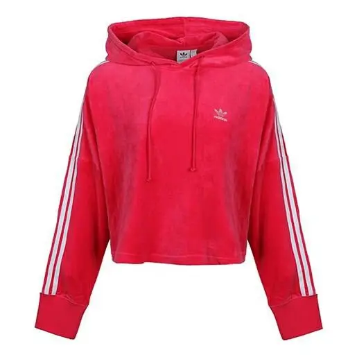 Adidas Originals Cropped Hoodie - Red