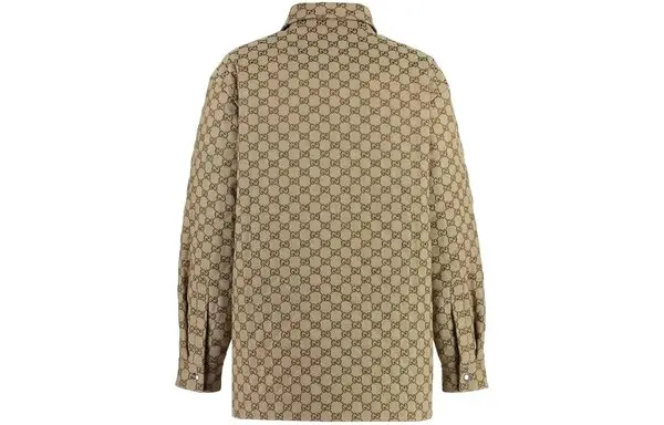 Gucci Gg Canvas Shirt 'beige Ebony