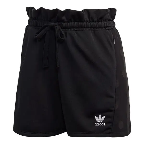 Adidas Shorts With Paper Bag Waist - Black