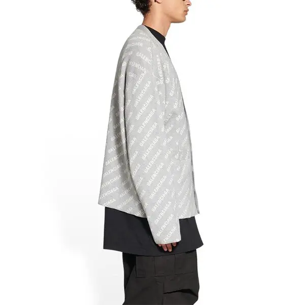 Balenciaga Mini Allover Logo Cardigan