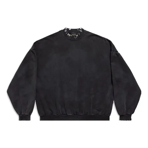 Balenciaga Pierced Round Oversized Sweatshirt