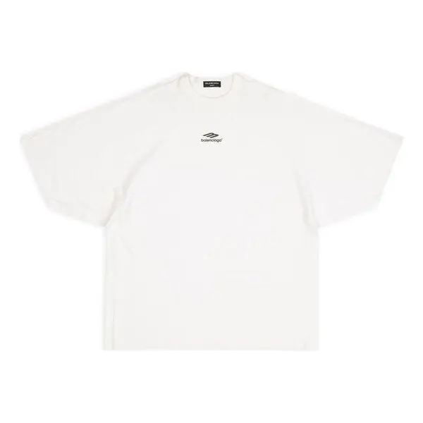 Balenciaga 3b Sports Icon T-shirt - Ecru