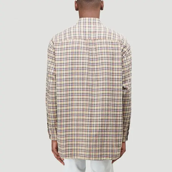 Gucci Chicken Embroidery Check Shirt