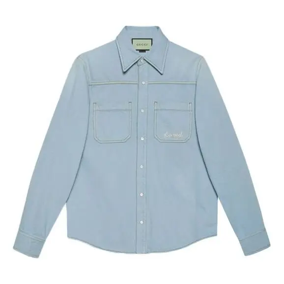 Gucci Les Pommes Oxford Cotton Shirt