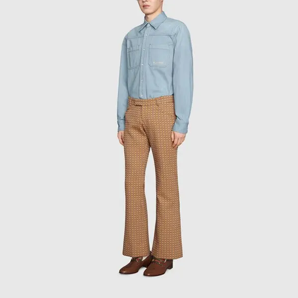 Gucci Les Pommes Oxford Cotton Shirt