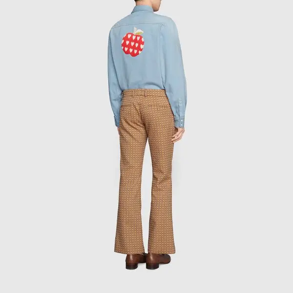 Gucci Les Pommes Oxford Cotton Shirt
