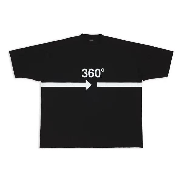 Balenciaga Oversized 360° Tubular T-shirt - Black