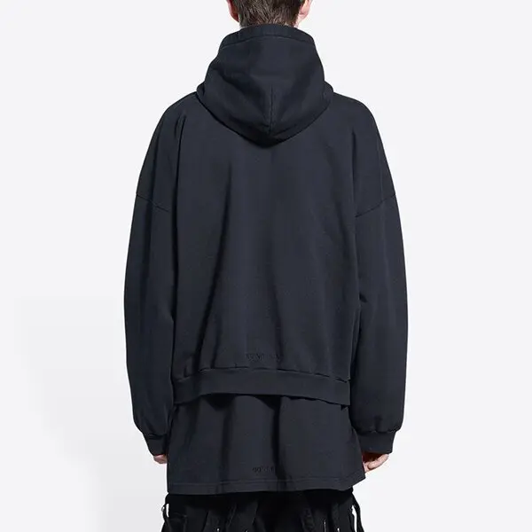 Balenciaga X The Simpsons Cotton Hoodie - Black