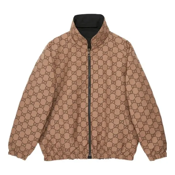 Gucci Reversible Gg Canvas Jacket - Black