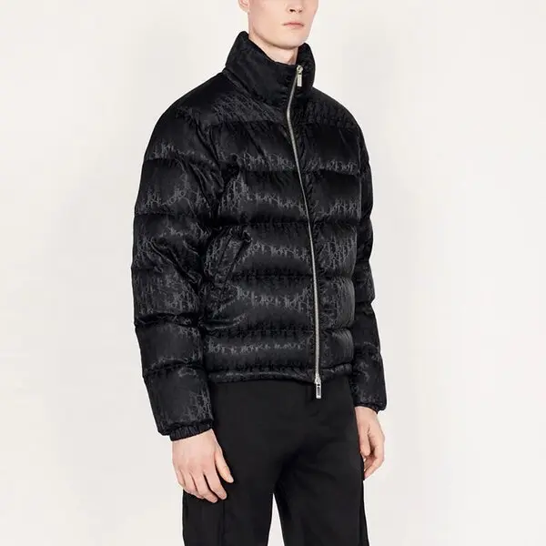 Dior Oblique Down Jacket In Nylon Jacquard
