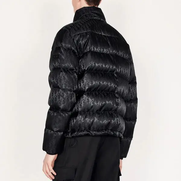Dior Oblique Down Jacket In Nylon Jacquard