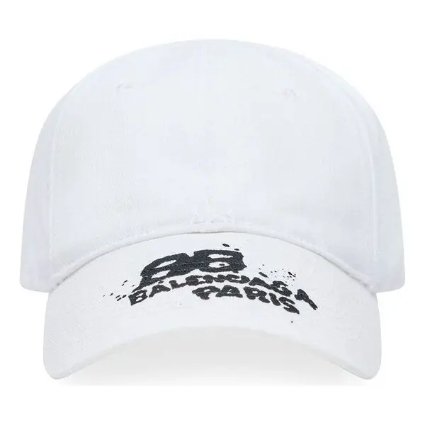 Balenciaga Hand-drawn Bb Icon Cap - White