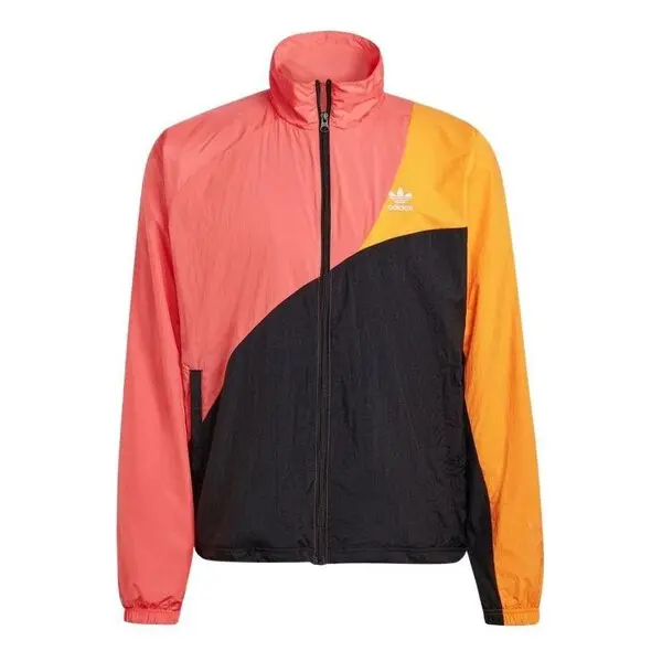 Adidas Originals Adicolor Colorblock Track Top - Black/pink/orange