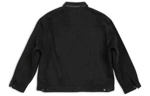 Balenciaga Oversized Denim Jacket - Black