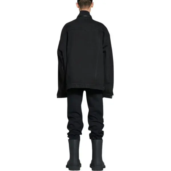Balenciaga Oversized Denim Jacket - Black
