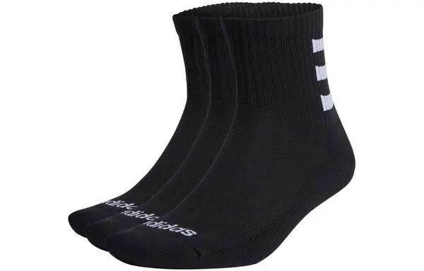 Adidas Half-cushioned 3-stripes Quarter Socks 3 Pairs