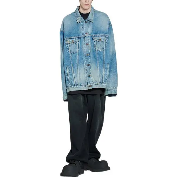Balenciaga Distressed Denim Jacket