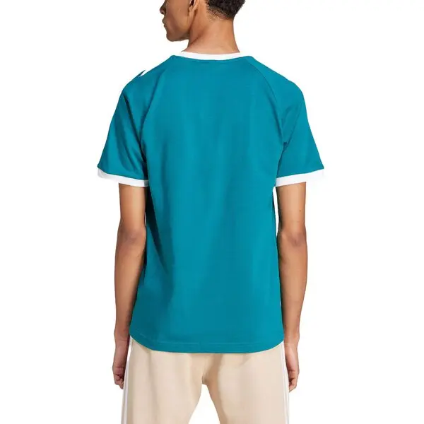 Adidas Adicolor 3-stripes T-shirt Asian Sizing Asia Sizing 'teal White