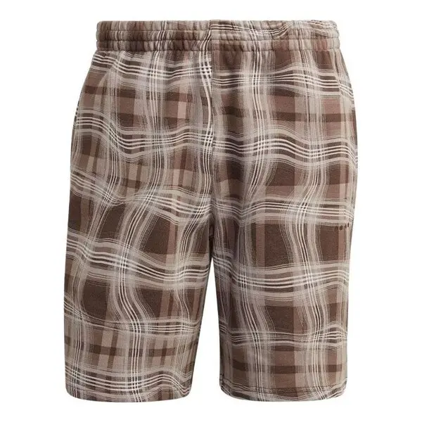 Adidas Originals Allover Print Shorts 'brown White - Brown/white