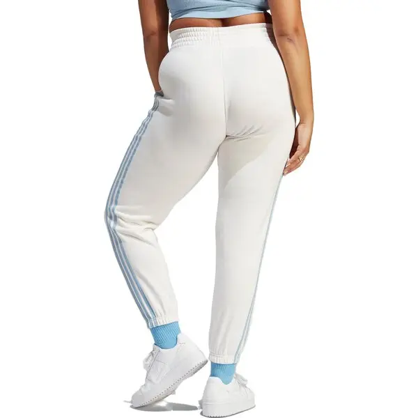 Adidas Originals High Waist Sweatpants - White/blue